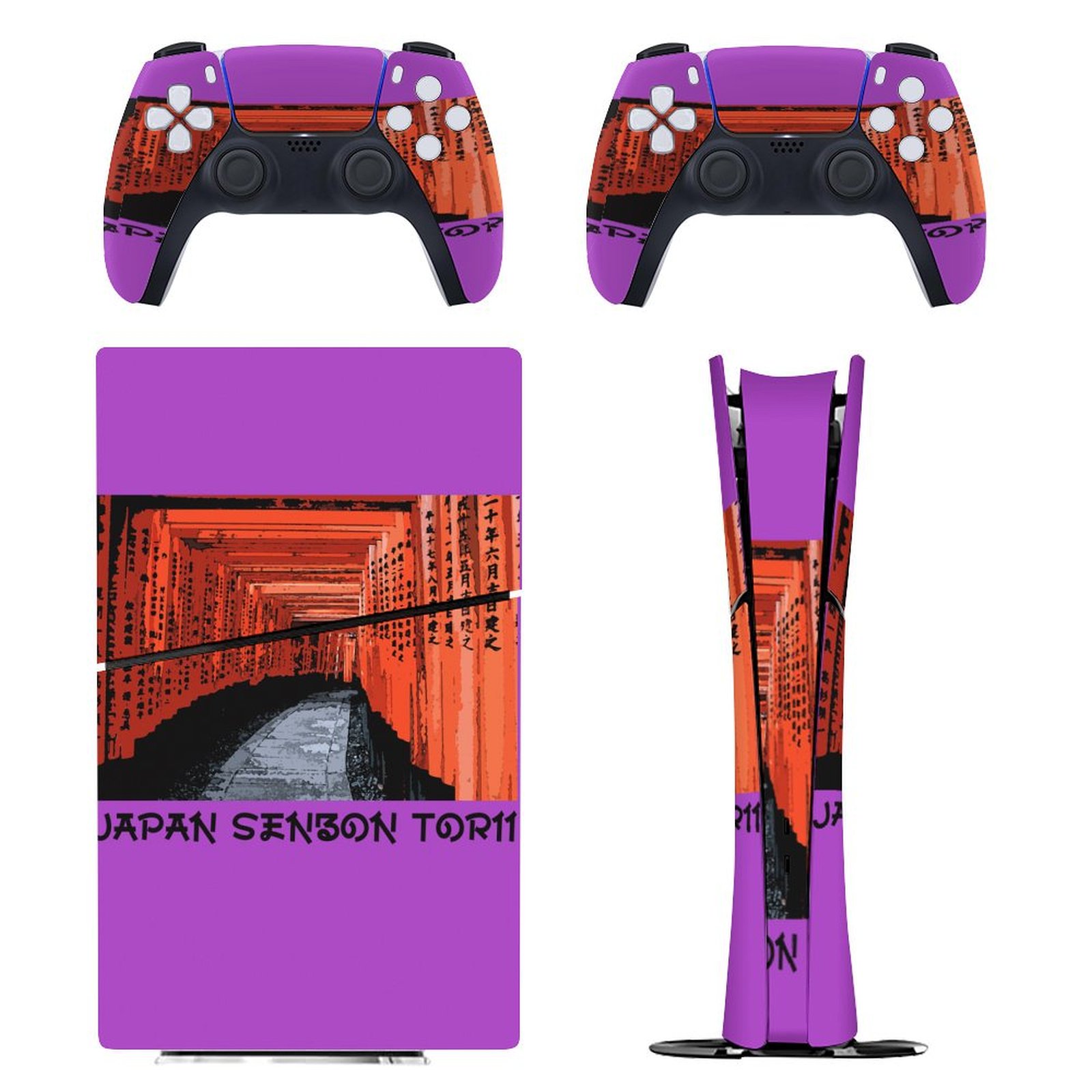 Japanese Senbon Torii T-shirt PS5/PS5 Slim Digital Disc Skin Sticker ...
