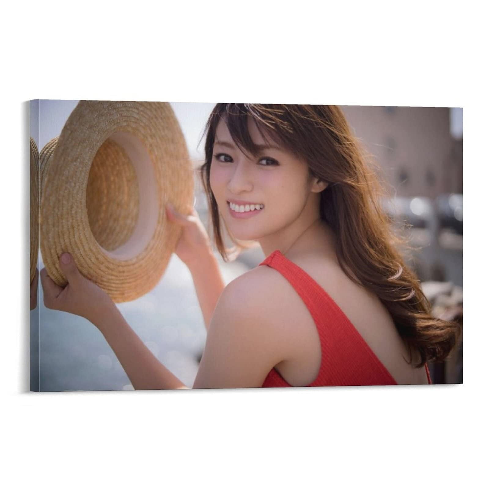Japanese Sexy Actor Fukada Kyoko Poster Canvas Artwork Prints Rustic Farmhouse Decorations for ...