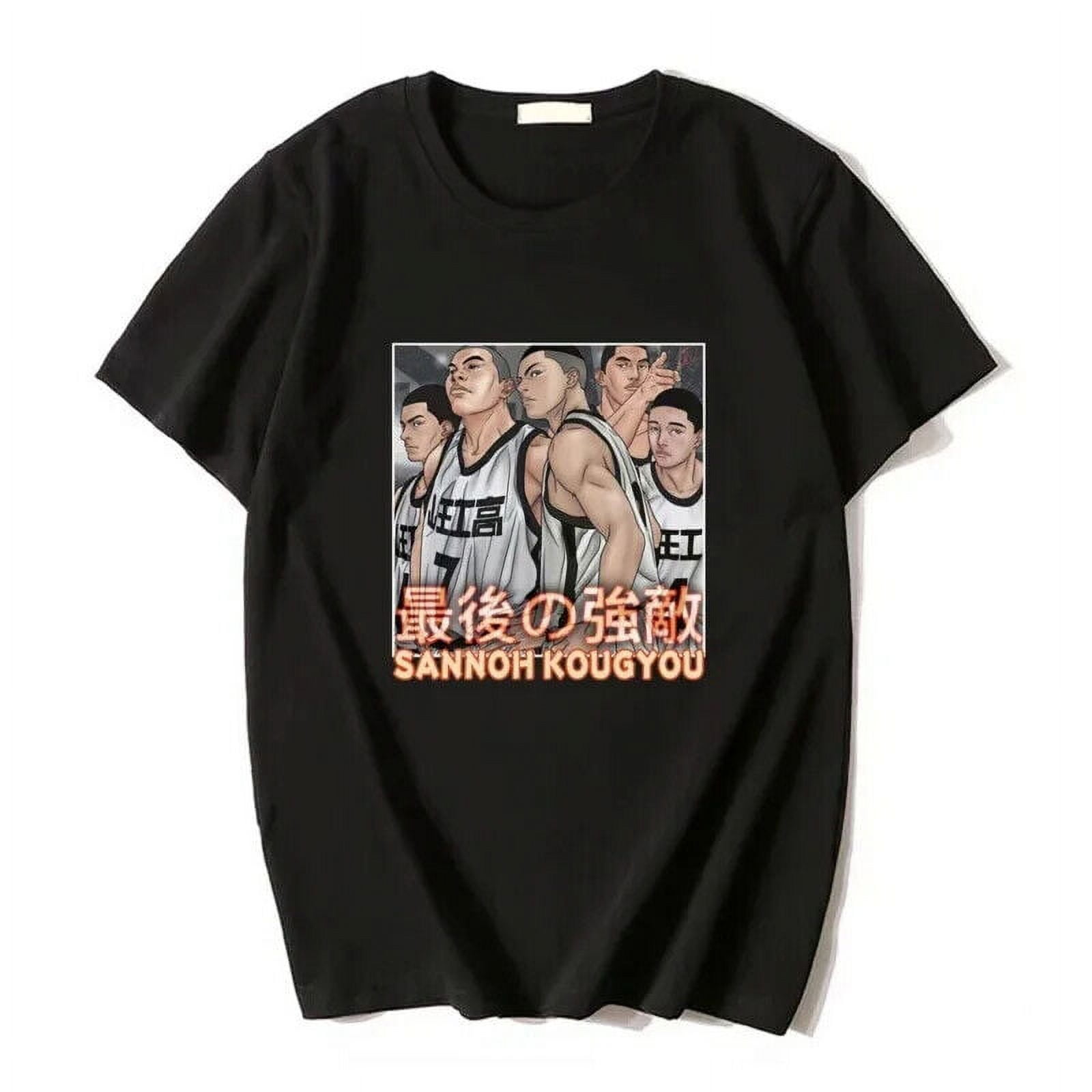 Japanese Shohoku slam dunk anime tshirt manga Harajuku Sanh kougyou ...