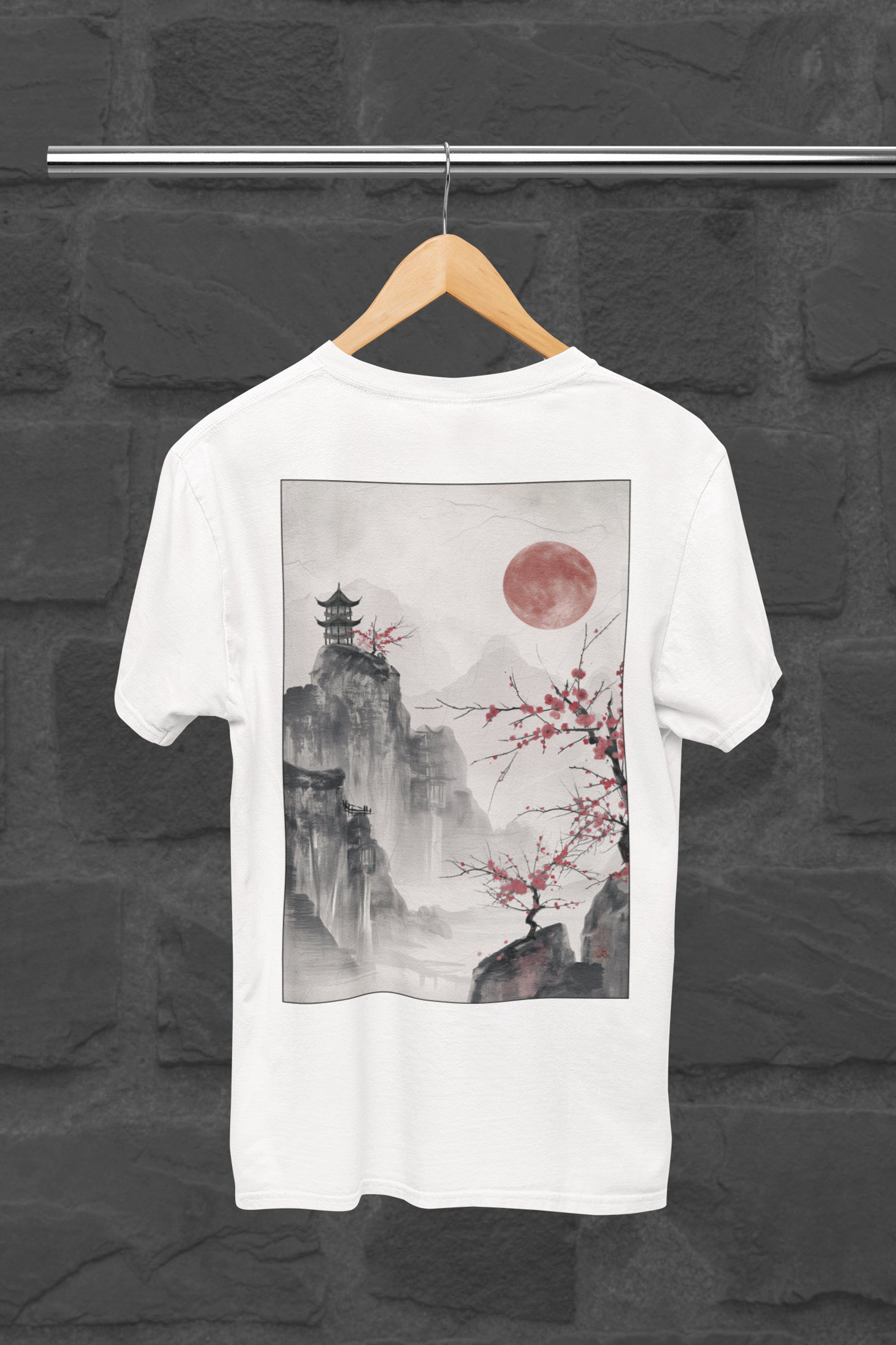 Japanese Shrine Scenery Shirt | Harajuku | Japanese Streetwear | 100% ...