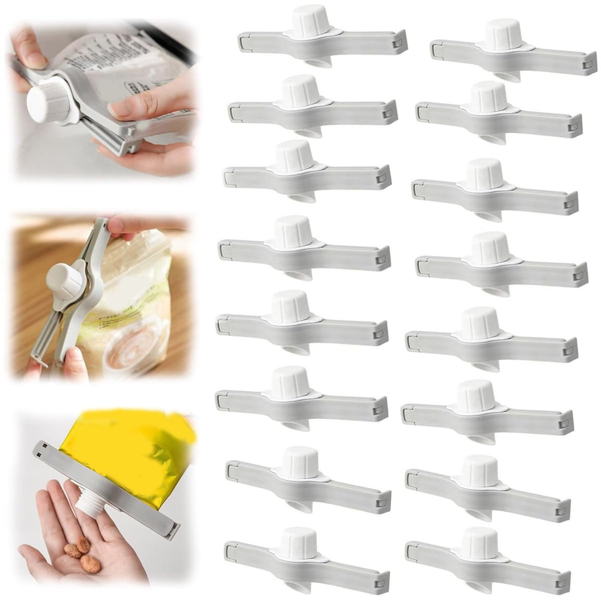 Japanese Snack Bag Sealing Clips Plastic Food Storage Clips Discharge ...