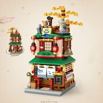 Mini Building Blocks Toys, Japanese Street View Izakaya Shop, MOC Creative Model Set, 789 PCS ...