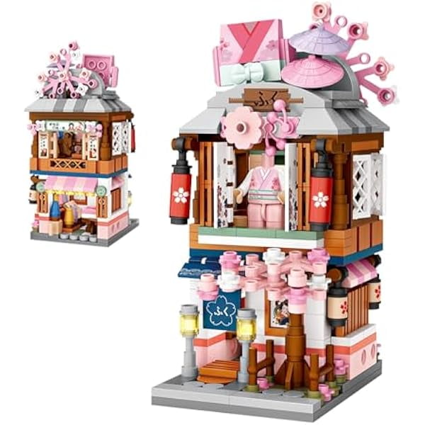 Japanese Street View Shop Bricks, Mini DIY Building Blocks Model MOC ...