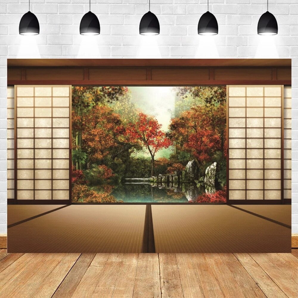 Japanese Style Backdrop Nature Living Room r Photography Background ...