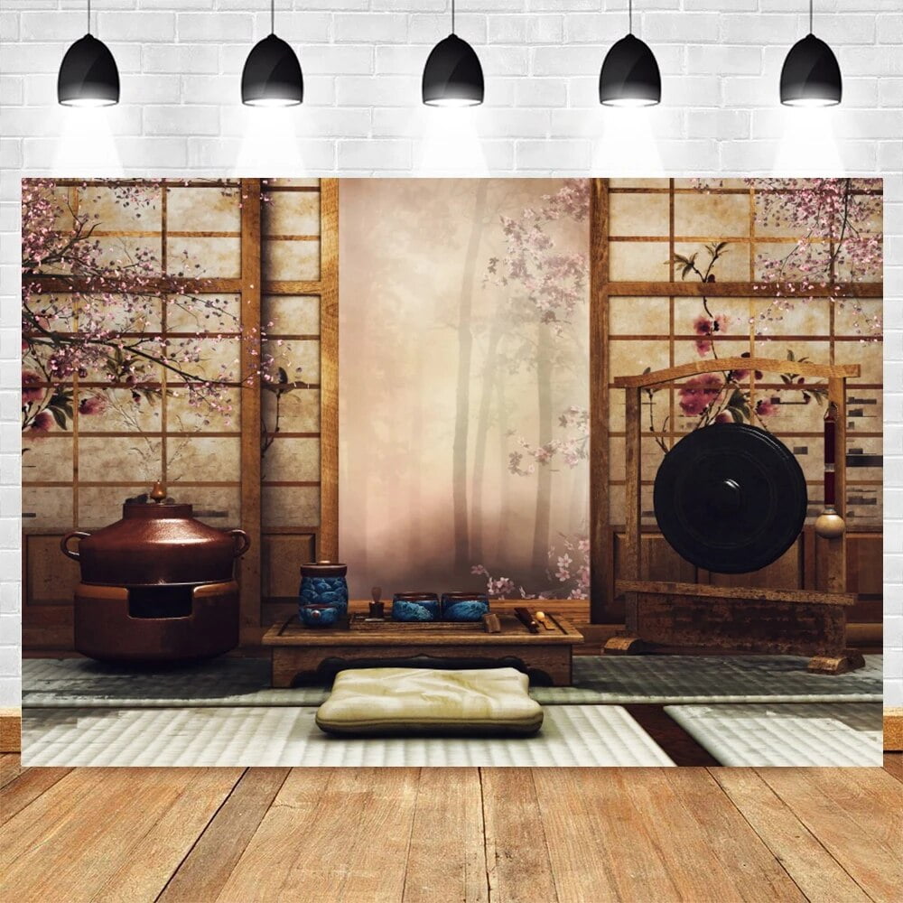 Japanese Style Backdrop Nature Living Room r Photography Background ...