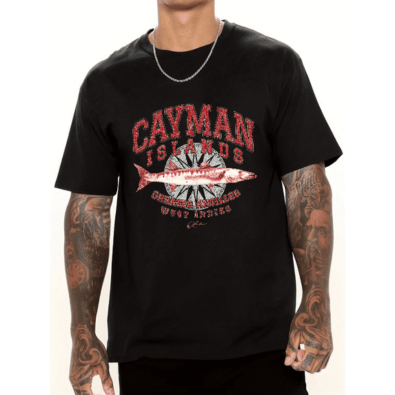 Japanese Style Barracuda Cotton casual T-shirt - Walmart.com