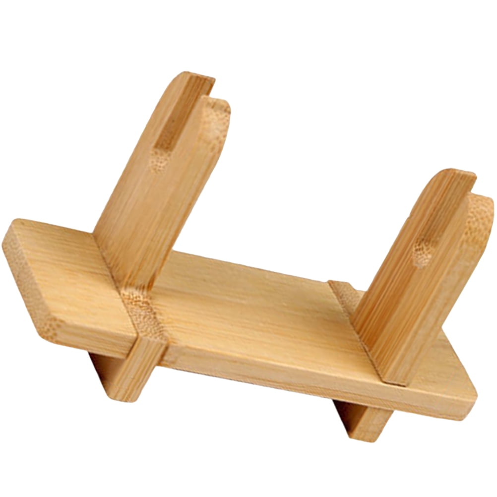 TEHAUX Japanese Style Fan Display Stand Wooden Holder for Folding Fans ...