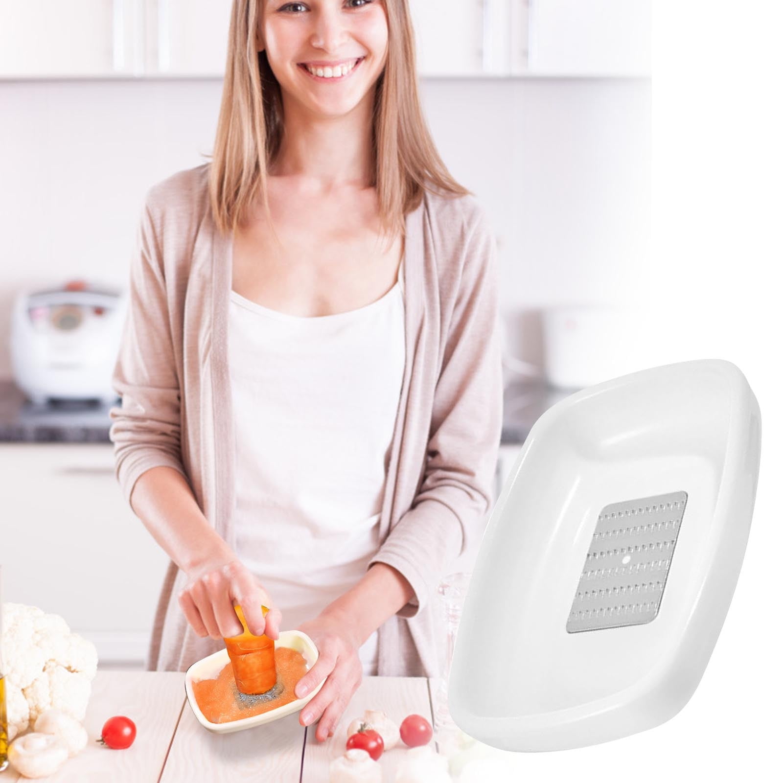 Japanese-Style Garlic Press Crusher - Food-Grade Stainless Steel Masher ...