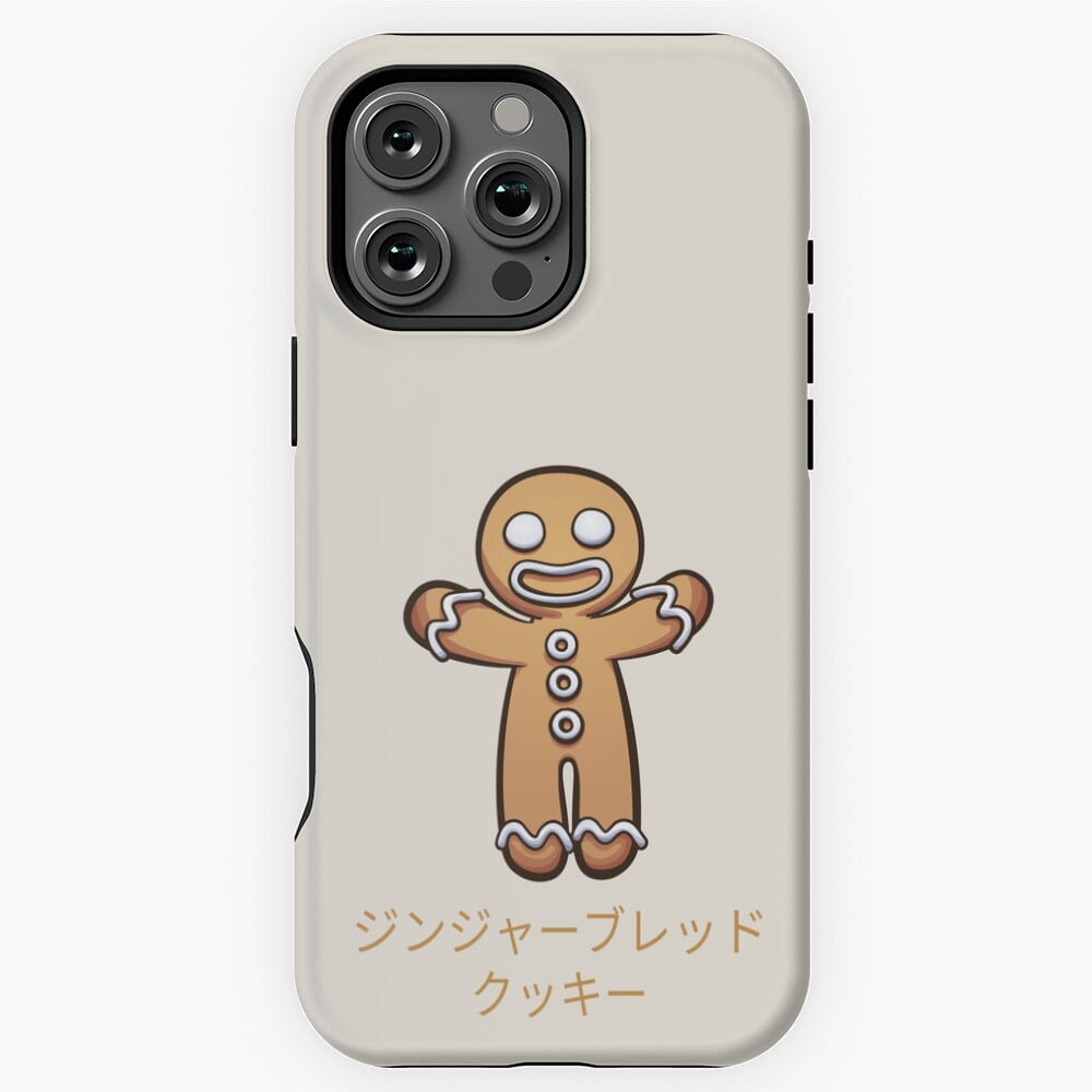 Japanese Style Gingerbread Man Phone Case for iPhone 11 12 13 14 15 16 ...