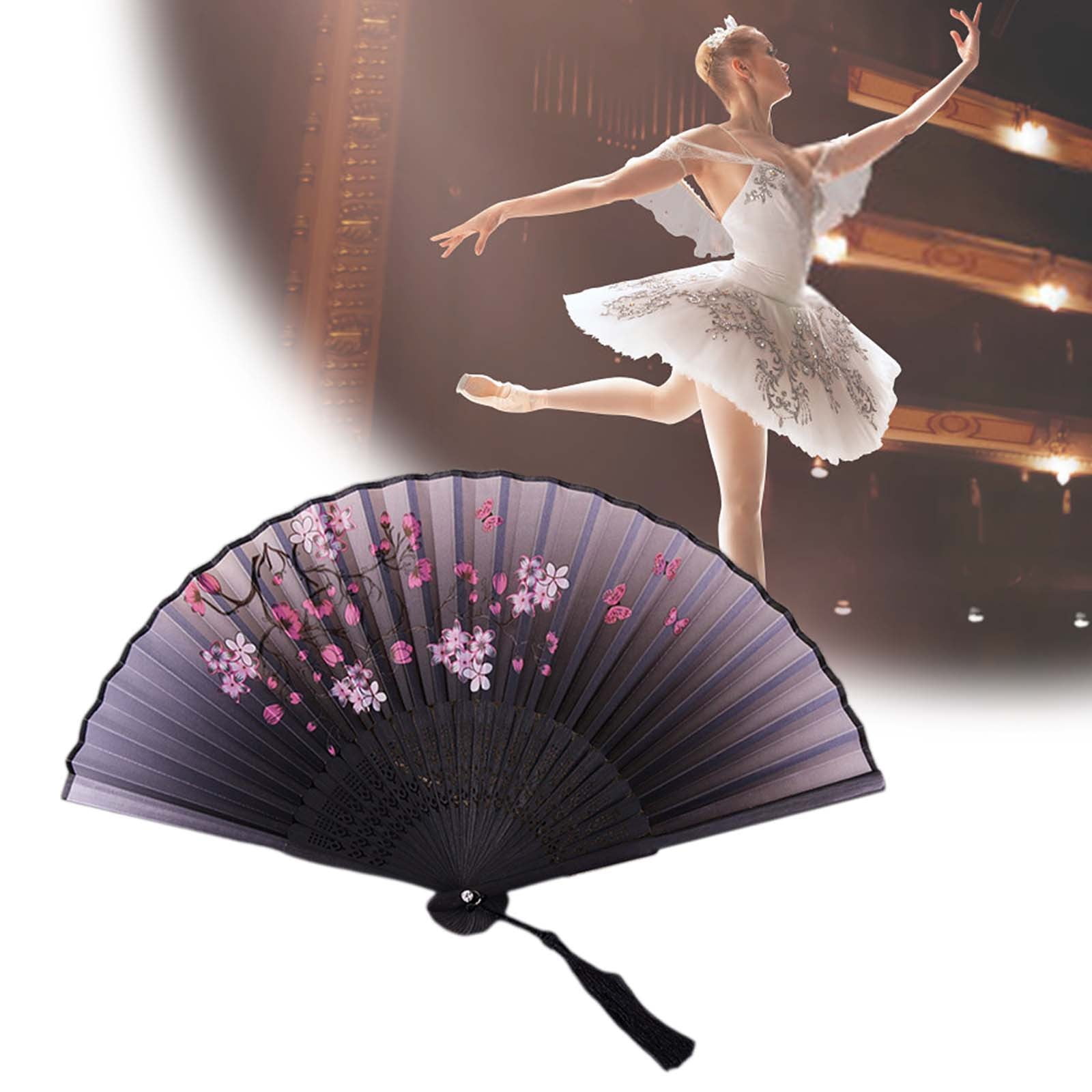 Japanese Style Hand Fans Set Traditional Silk Folding Fans For Home ...