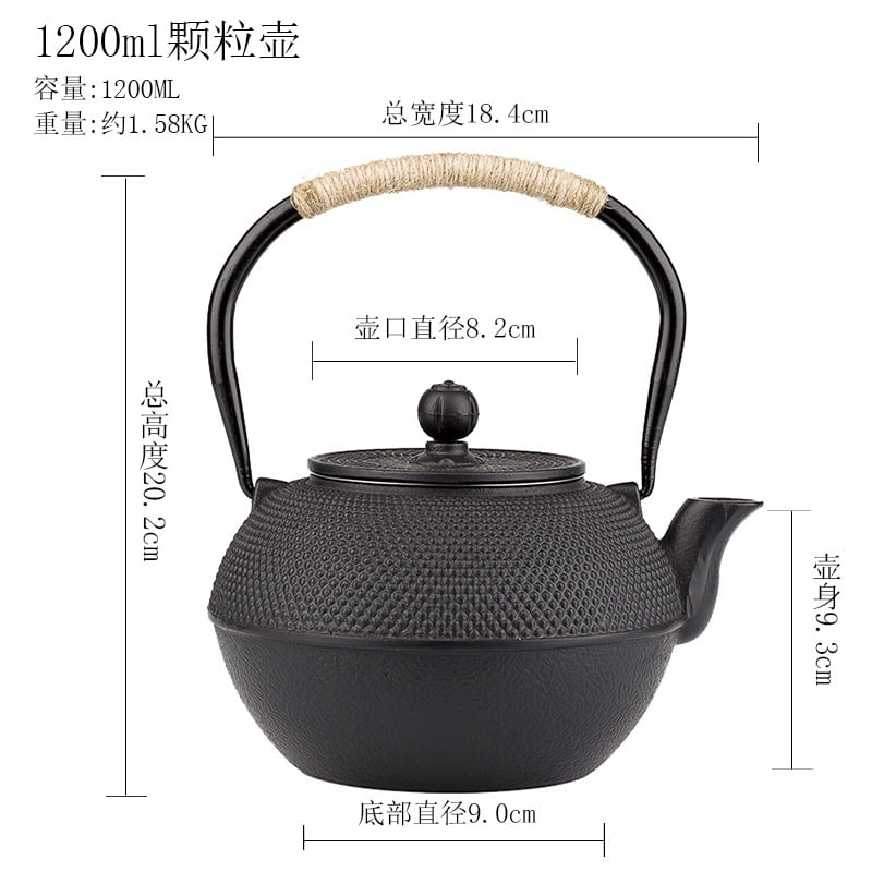 Japanese Style Iron Pot Teapot Cast Iron Kettle Pig Iron Pot Kettle Tea ...