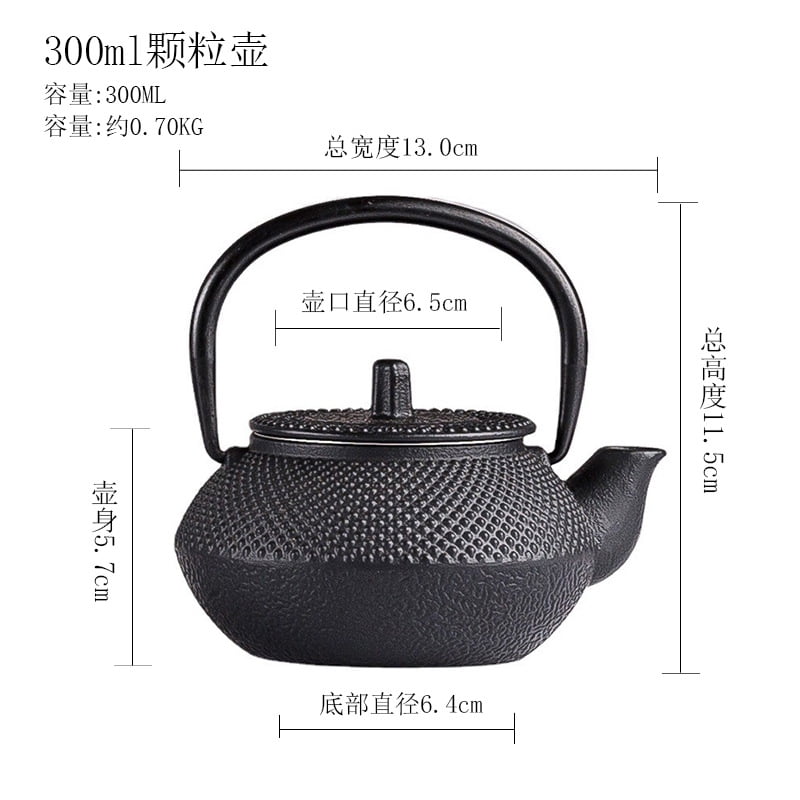 Japanese Style Iron Pot Teapot Cast Iron Kettle Pig Iron Pot Kettle Tea ...