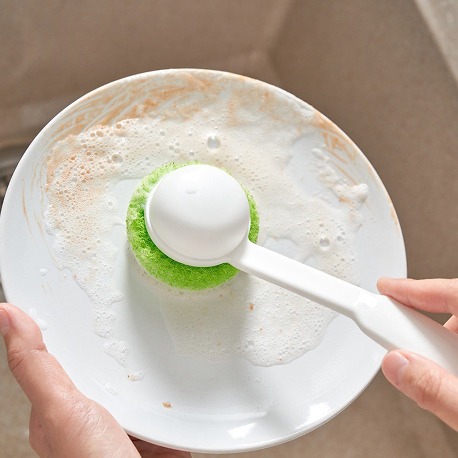 Japanese Style Kitchen Brush Non Stick Pot Specific Cleaning Brush Long ...