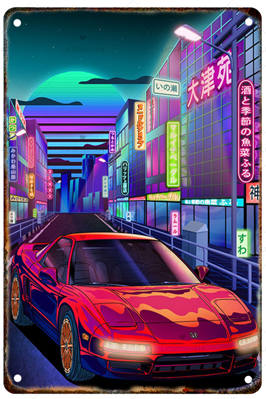 Japanese Style MK4 JDM Mazda Tin Painting Metal Signage Car Poster ...