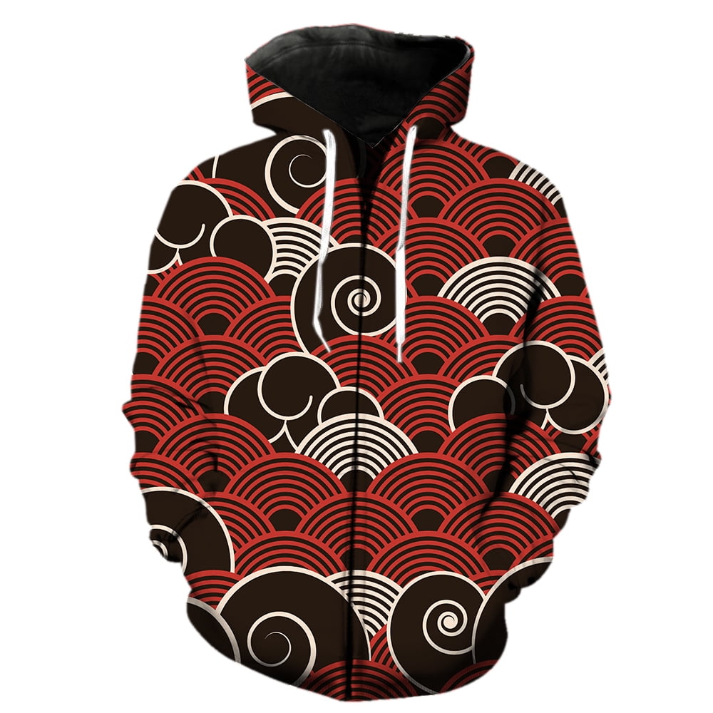 Japanese Style Men's Zipper Hoodie Streetwear Harajuku Fashion Tops ...