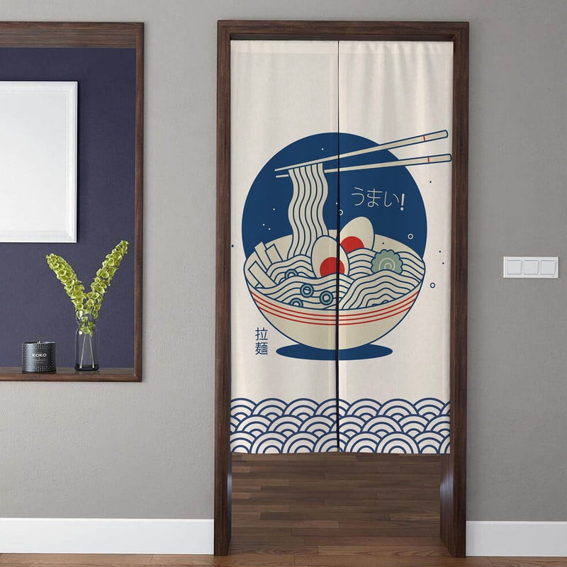 Japanese Style Noren Door Curtain Japanese Art Noren Drapes Window ...