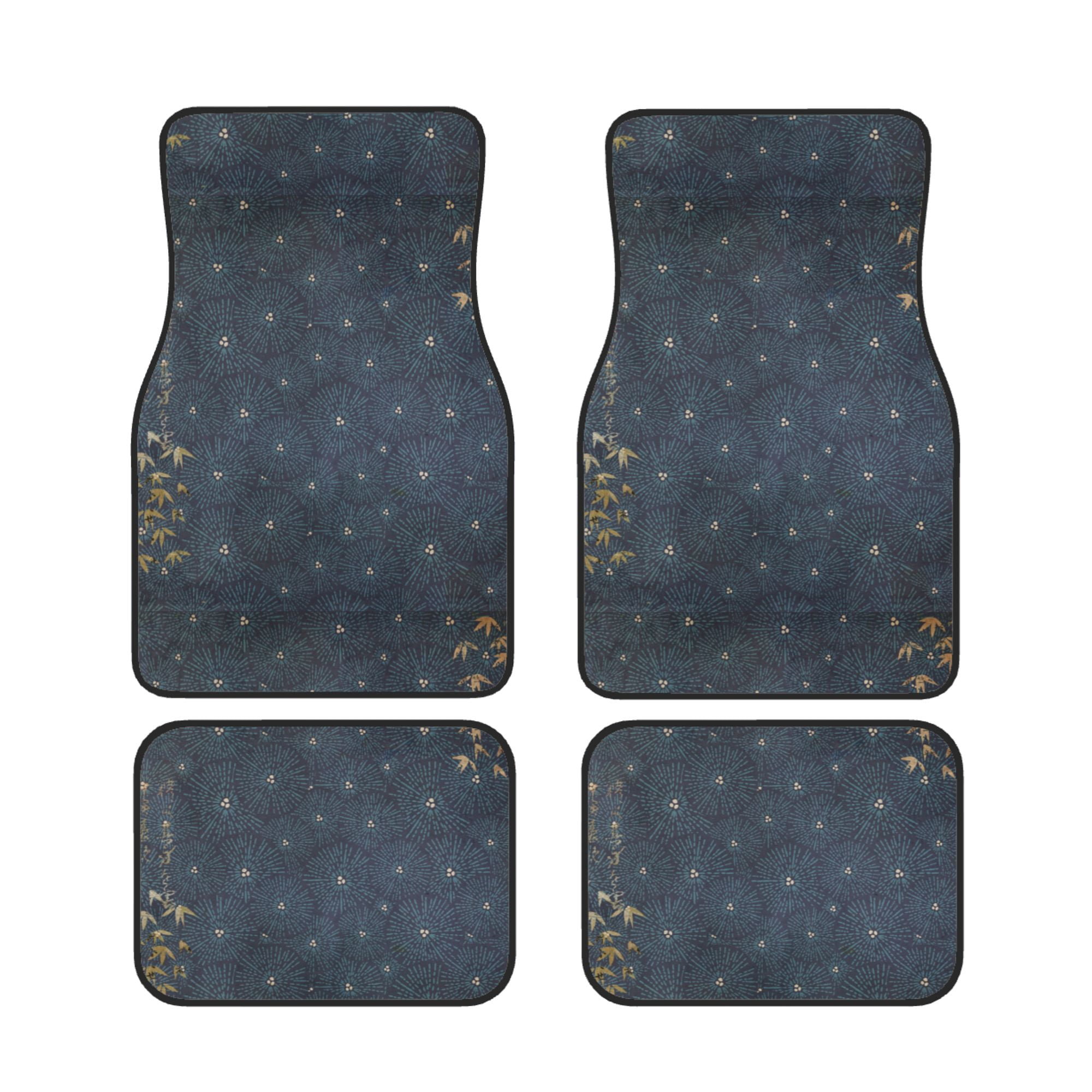 Japanese Style Pattern Background Universal Fit Carpet Floor Mats For ...