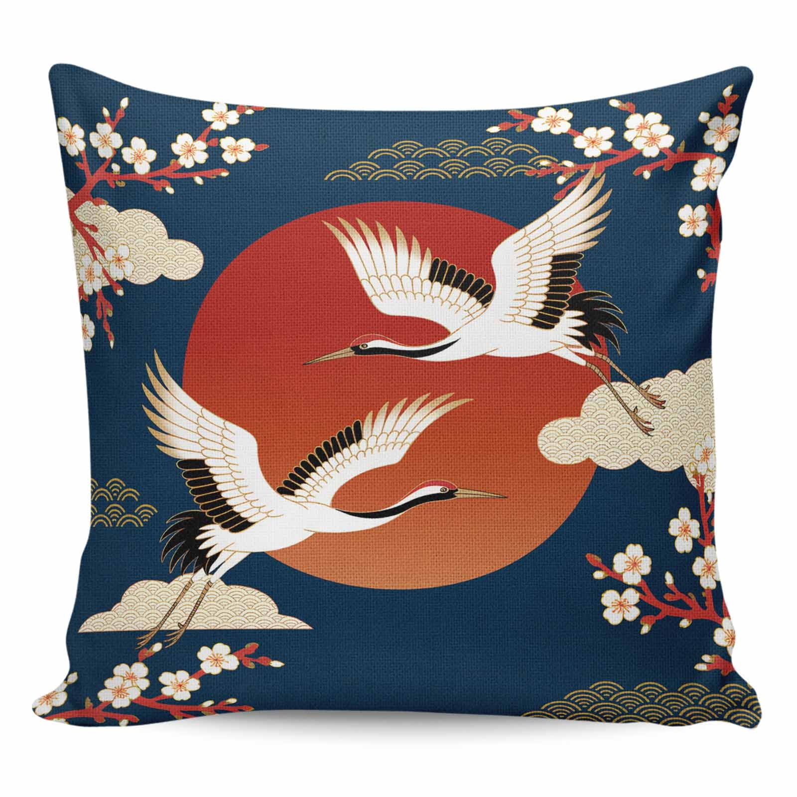 Japanese Style Pillow Covers 24x24 Inch Decorative Throw Pillow Cover ...