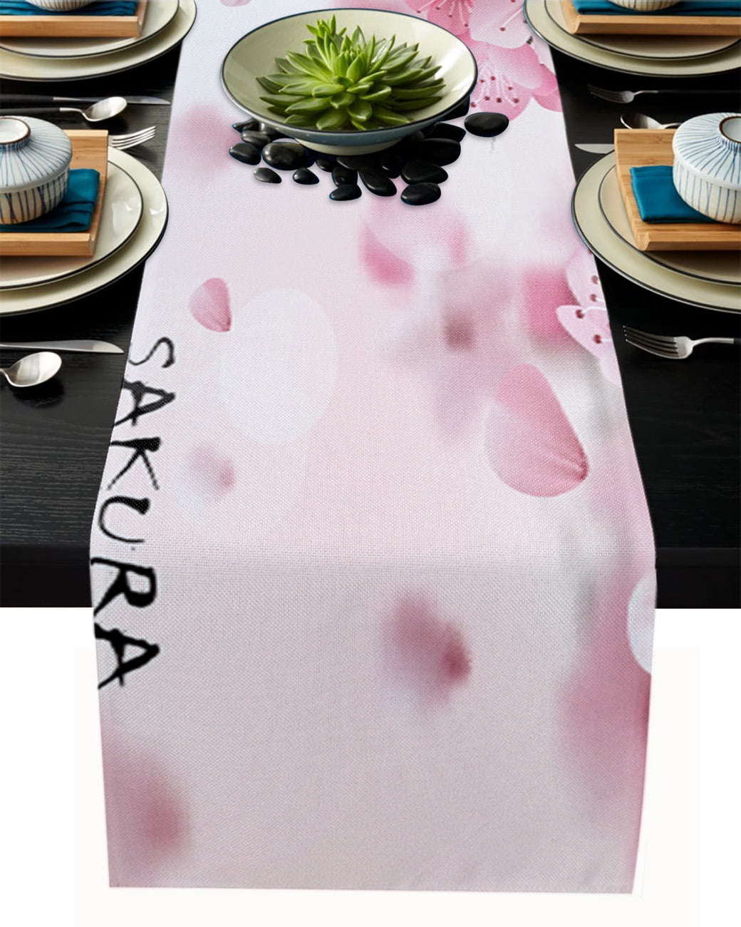 Japanese Style Sakura Table Runner ration Home r Dinner Table ration ...
