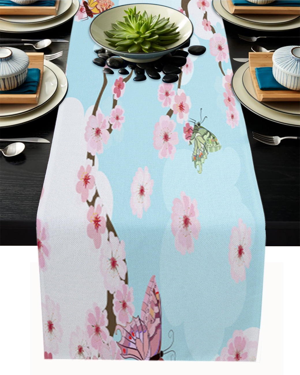 Japanese Style Sakura Table Runner ration Home r Dinner Table ration ...