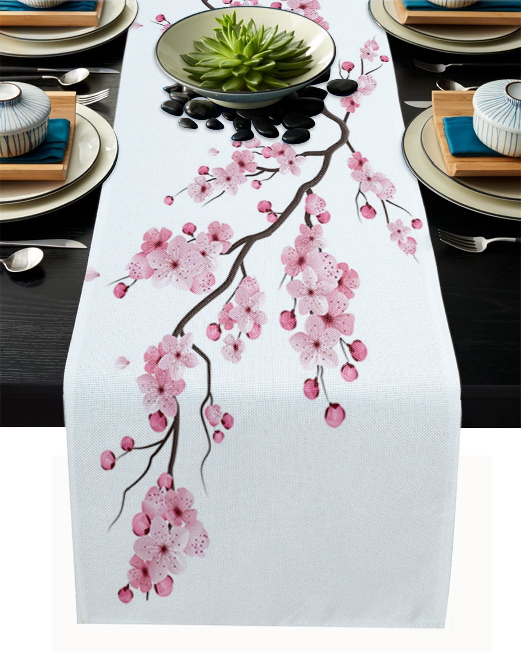 Japanese Style Sakura Table Runner ration Home r Dinner Table ration ...