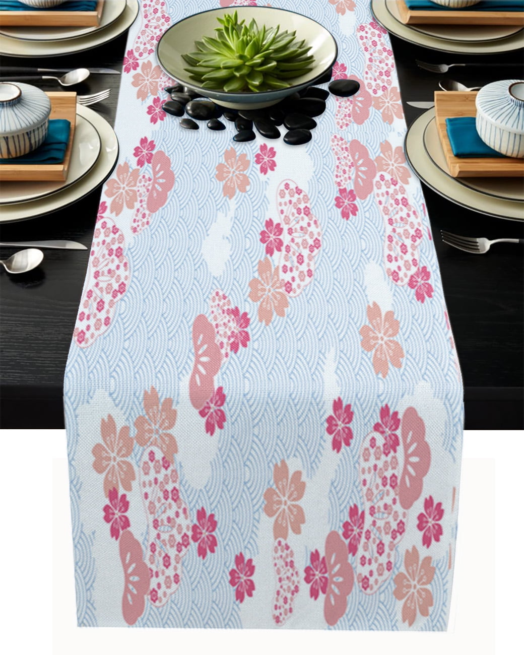 Japanese Style Sakura Table Runner ration Home r Dinner Table ration ...