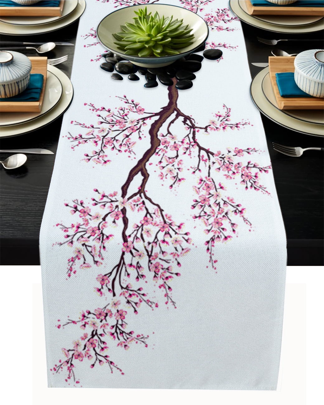 Japanese Style Sakura Table Runner ration Home r Dinner Table ration ...
