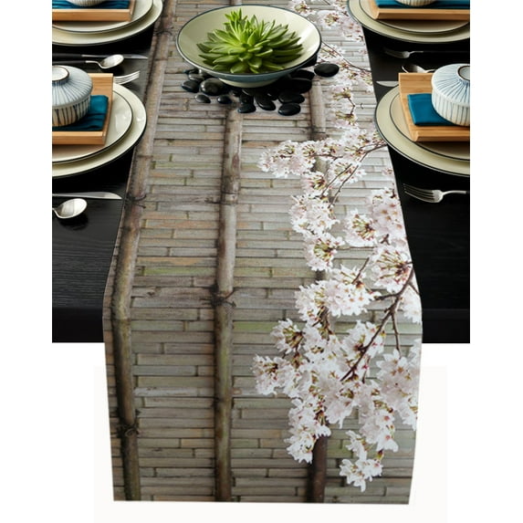 Japanese Style Sakura Table Runner ration Home r Dinner Table ration ...