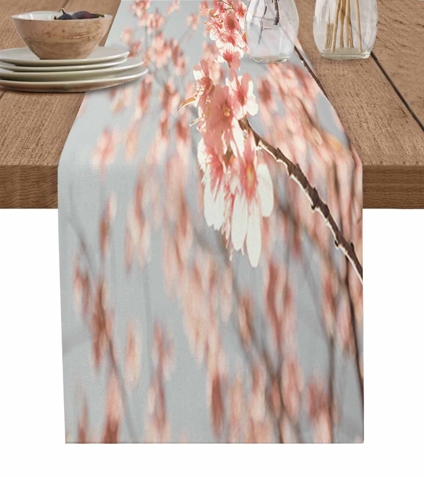Japanese Style Sakura Table Runner ration Home r Dinner Table ration ...