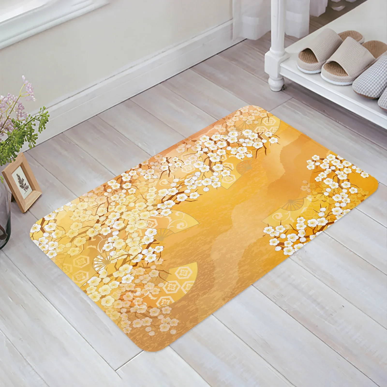 Japanese Style Sea Surf Cartoon Illustration Entrance Doormat Kitchen ...