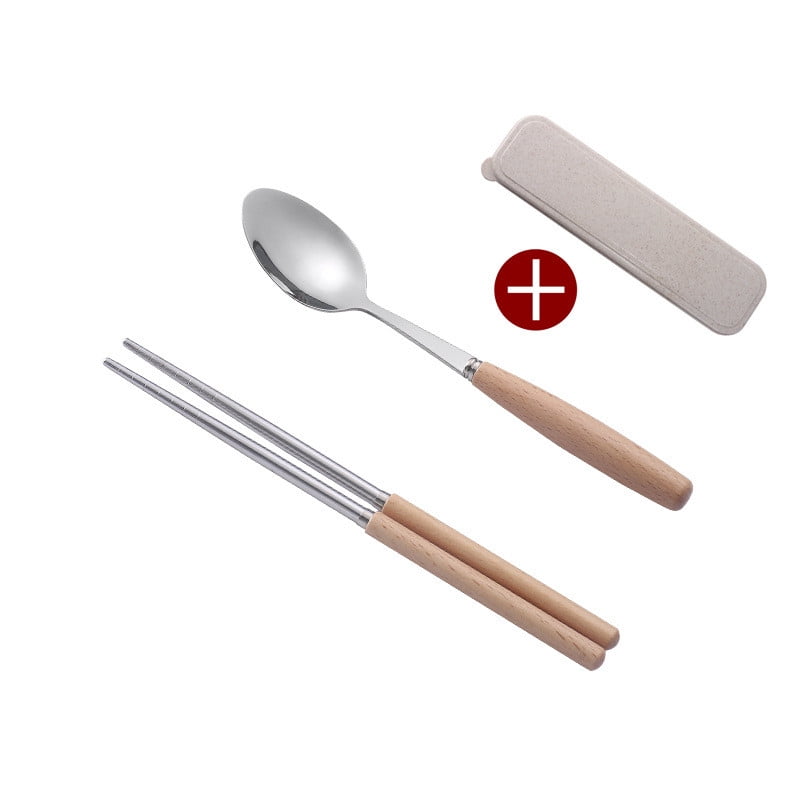 Japanese Style Silver Fork Spoon Stainless Steel Cutlery Set Silverware ...