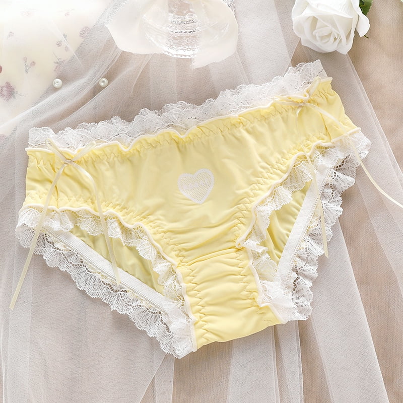 Japanese Style Soft Ice Silk Cute Lovely Sweety Lace Cotton Princess Cosplay Women Underwear ...