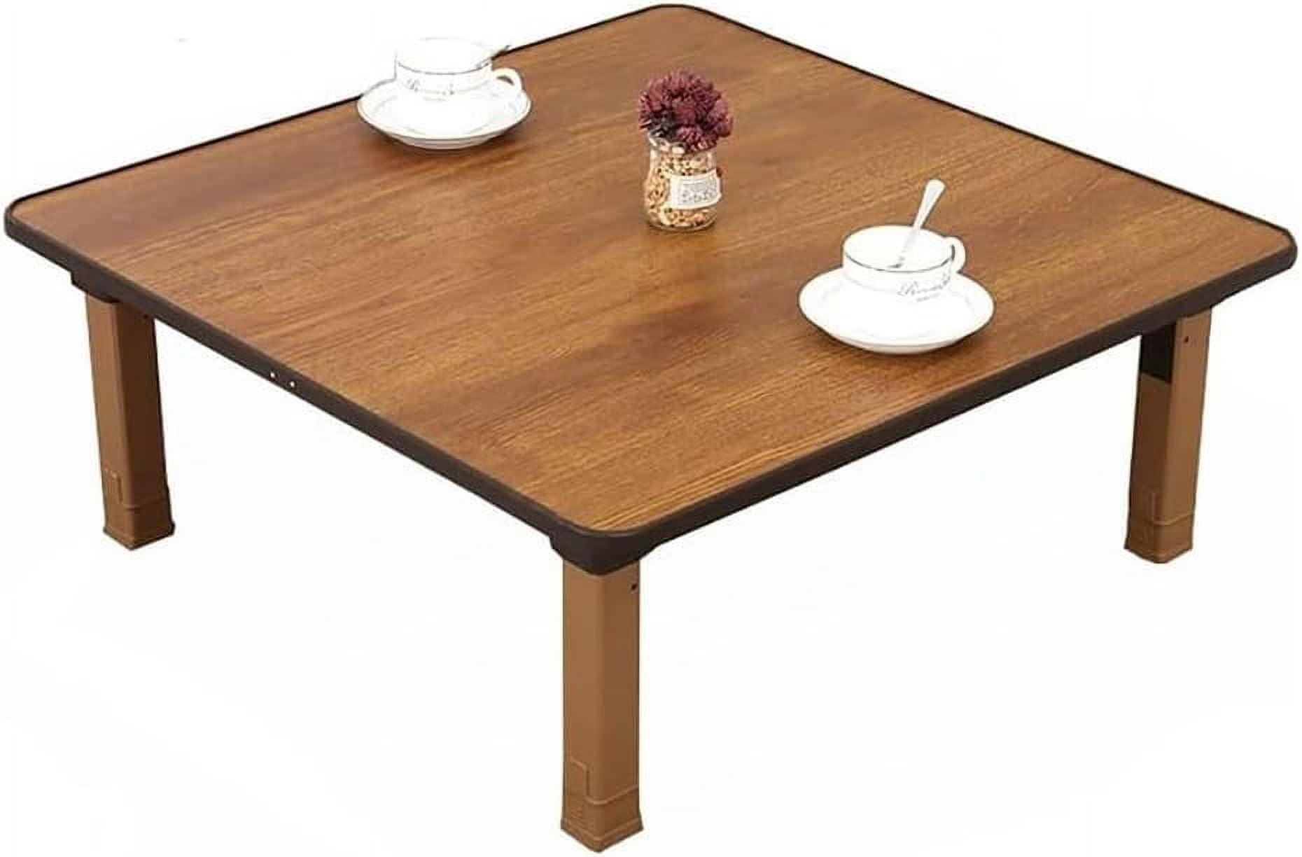 Japanese-Style Square Folding Tea Coffee Table, Low Table, Dining Table ...