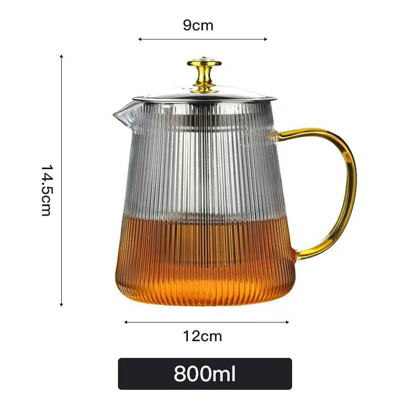 Japanese Style Teapot Glass Hammered Kettle Single Teapot Household Tea ...