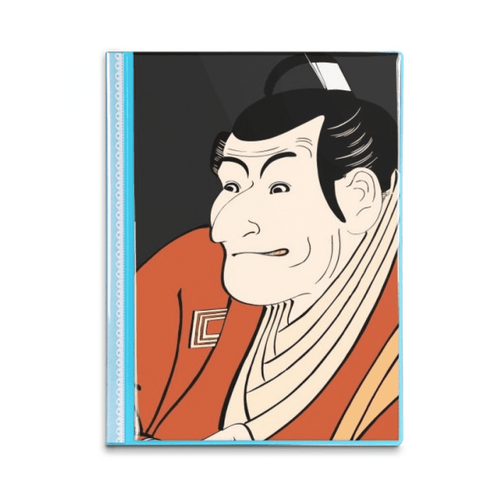 Japanese Style Ukiyoe Male Kimono Book Sheet Protectors Portfolio ...