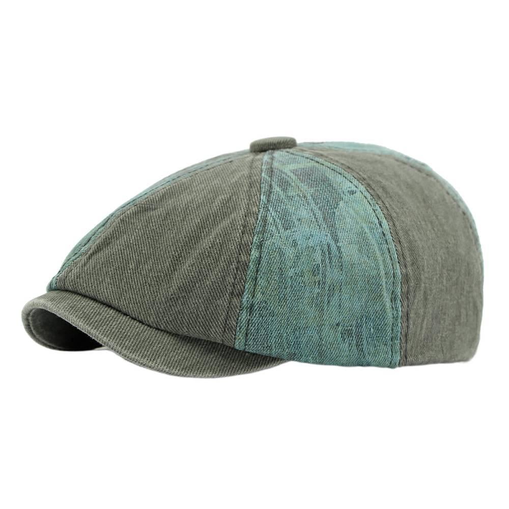 Japanese Style Washed Cotton Octagonal Hat for Women, British Retro ...