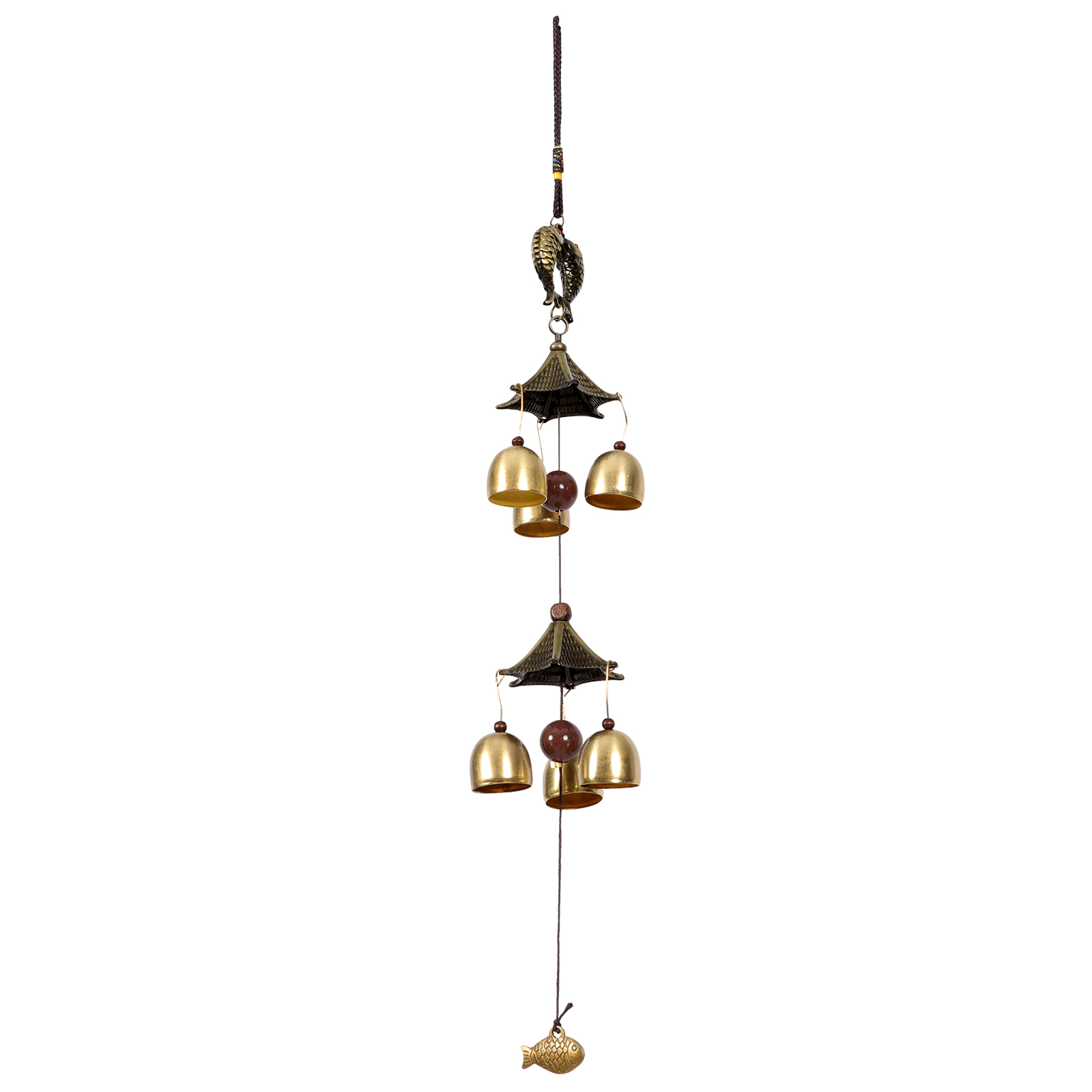 HOMEMAXS Golden Kirin Ornaments Wind Chime with Copper Material for ...