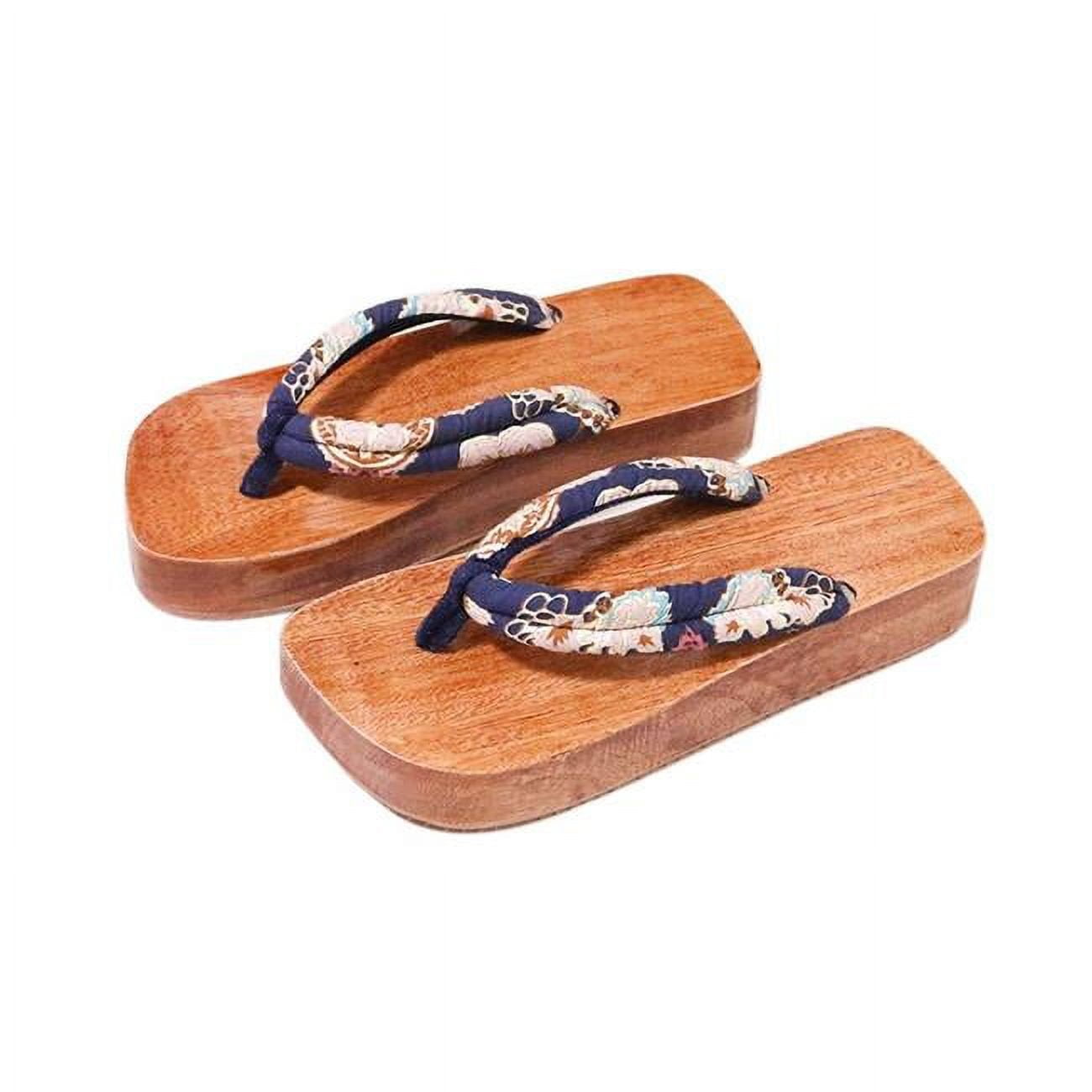 Japanese Style Wooden Clogs Womens Platform Shoe Geta Sandals - Walmart.com
