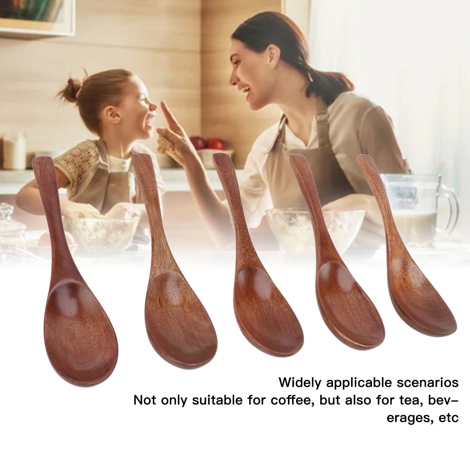 Japanese Style Wooden Spoons, Beautiful Texture, Eco,Friendly Durable ...