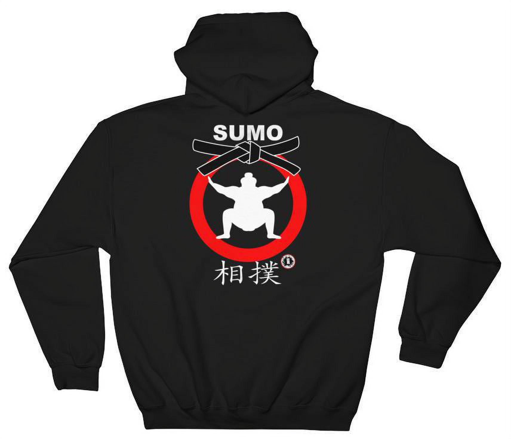 Japanese Sumo Wrestling Hoodie Sweatshirt Black traditional martial ...