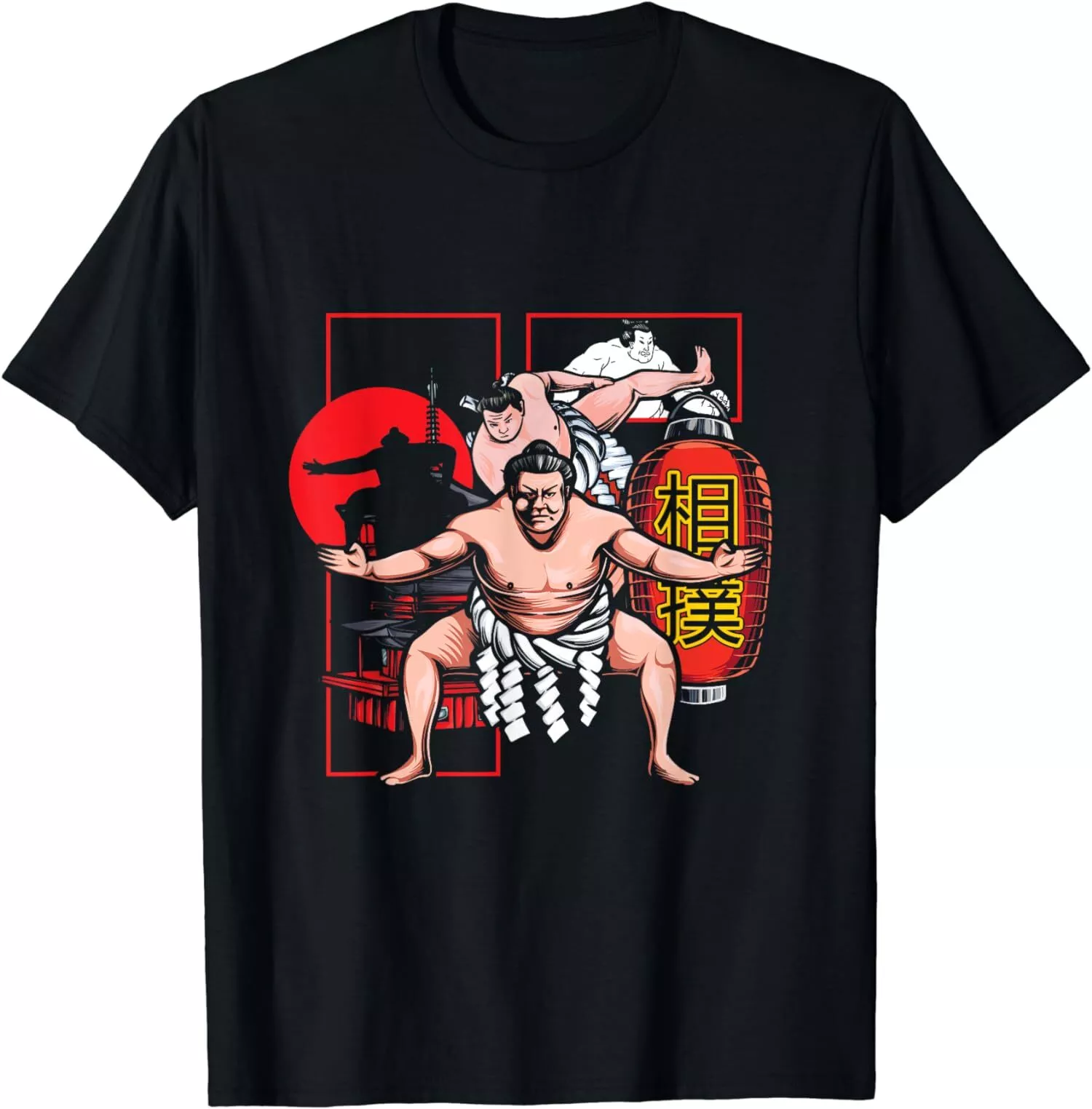 Japanese Sumotori Japan Wrestlers Wrestling Sumo Tee Shirt - Walmart.com