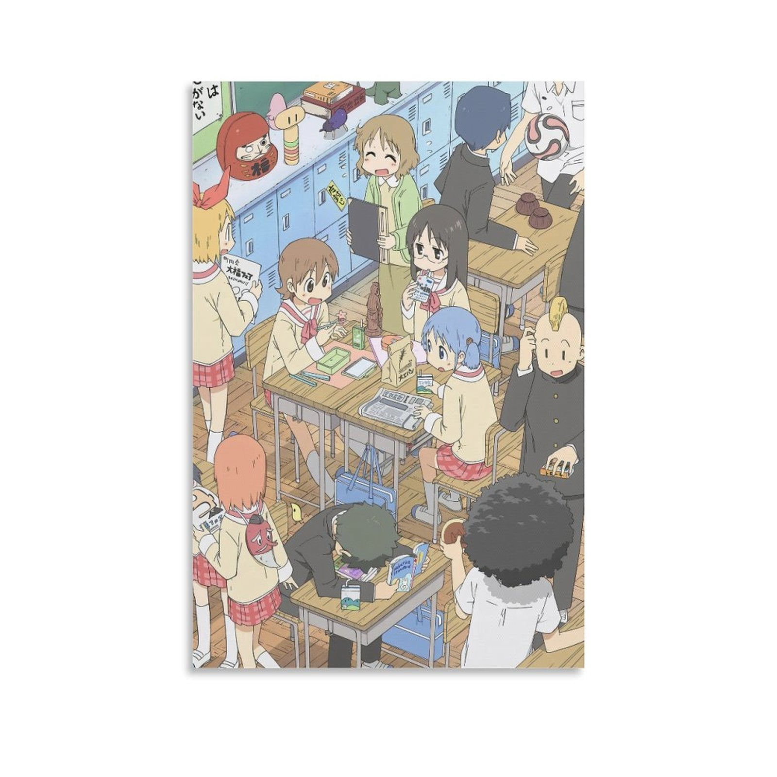 Japanese Surreal Comedy Manga Series Anime Nichijou Character Poster ...