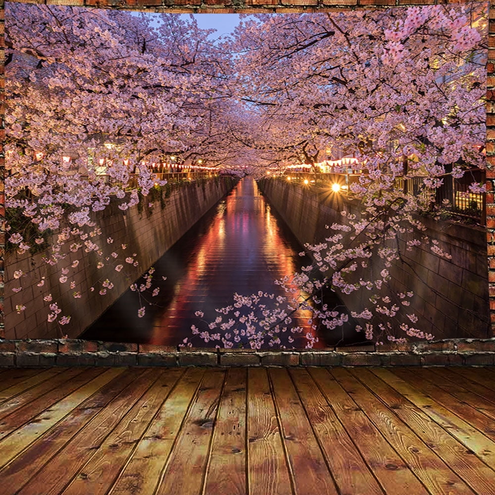 Japanese Tapestry, Japan Cherry Blossoms Tapestry, 60X40Inch, Japan ...