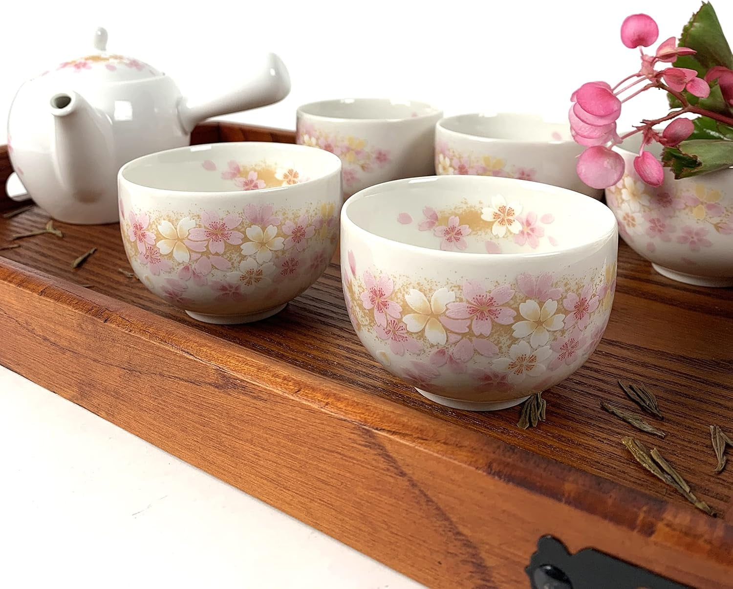 Japanese Tea Set Porcelain Teapot and Teacup Set For Adults, Chinese ...
