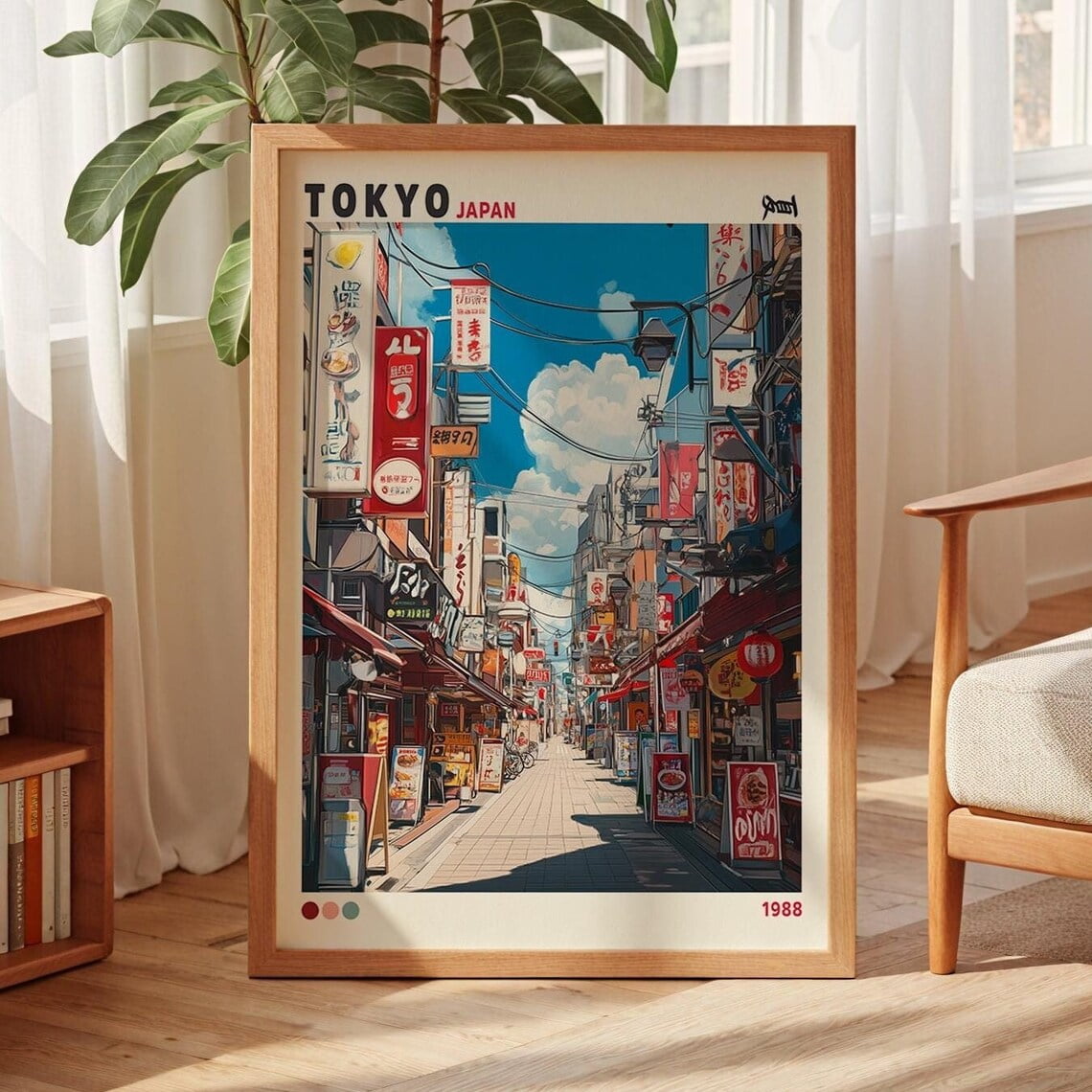 Japanese Tokyo Street Poster, Japandi Wall Art, Japanese Wall Art ...