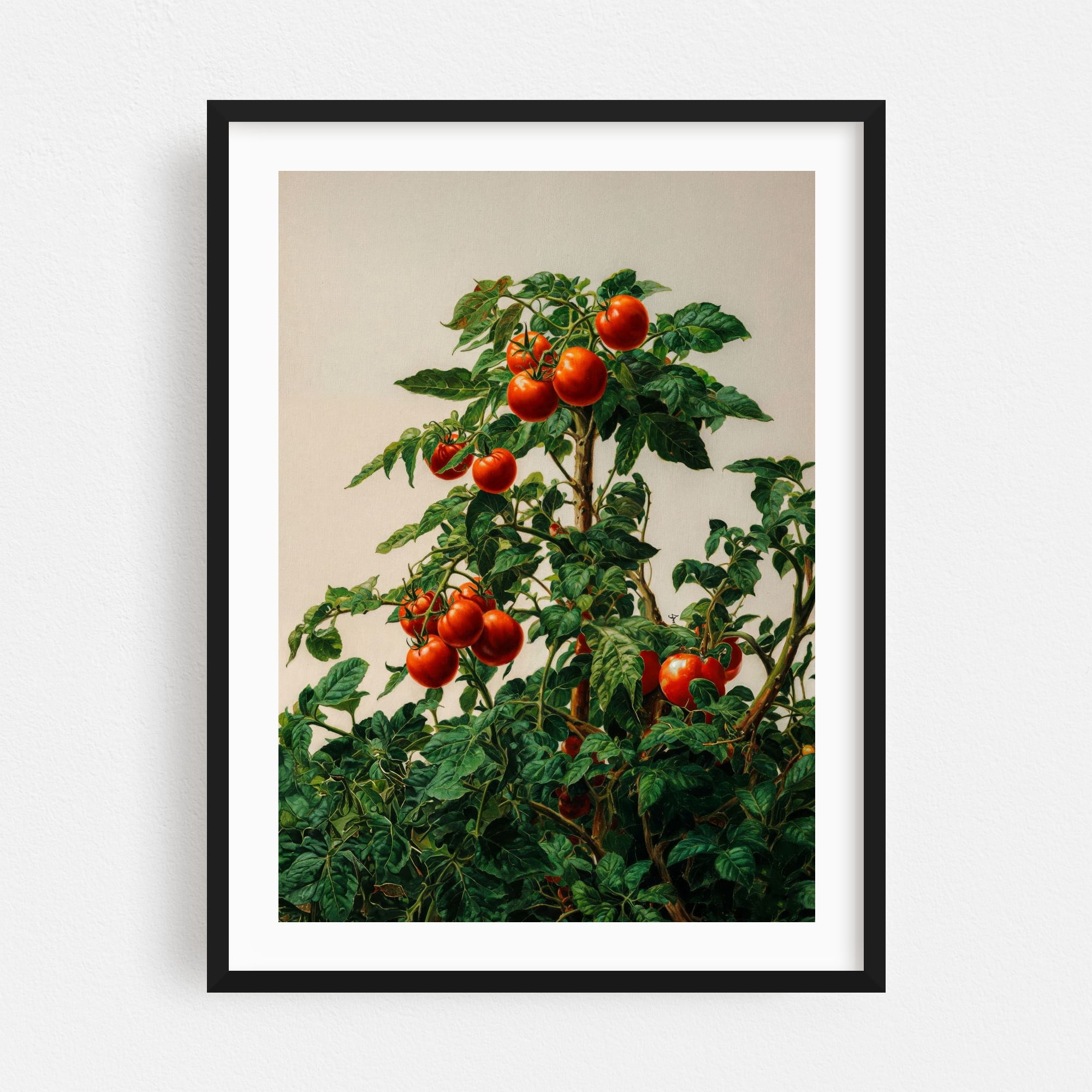 Japanese Tomato Wall Art Botanical Tomato Girl Summer Sage Green Poster ...