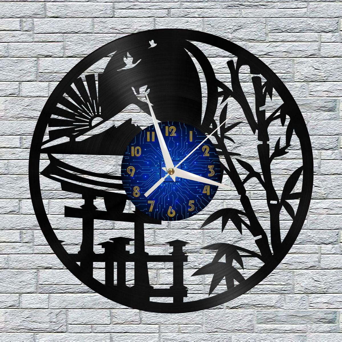 Japanese Torii Gate 12 Inch Vinyl Record Wall Clock - Silent, Creative ...