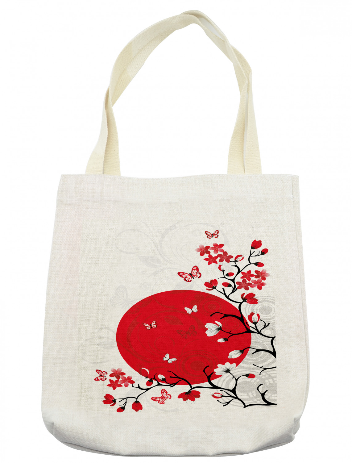 Japanese Tote Bag, Japanese Culture Inspired Artwork Cherry Blossom ...