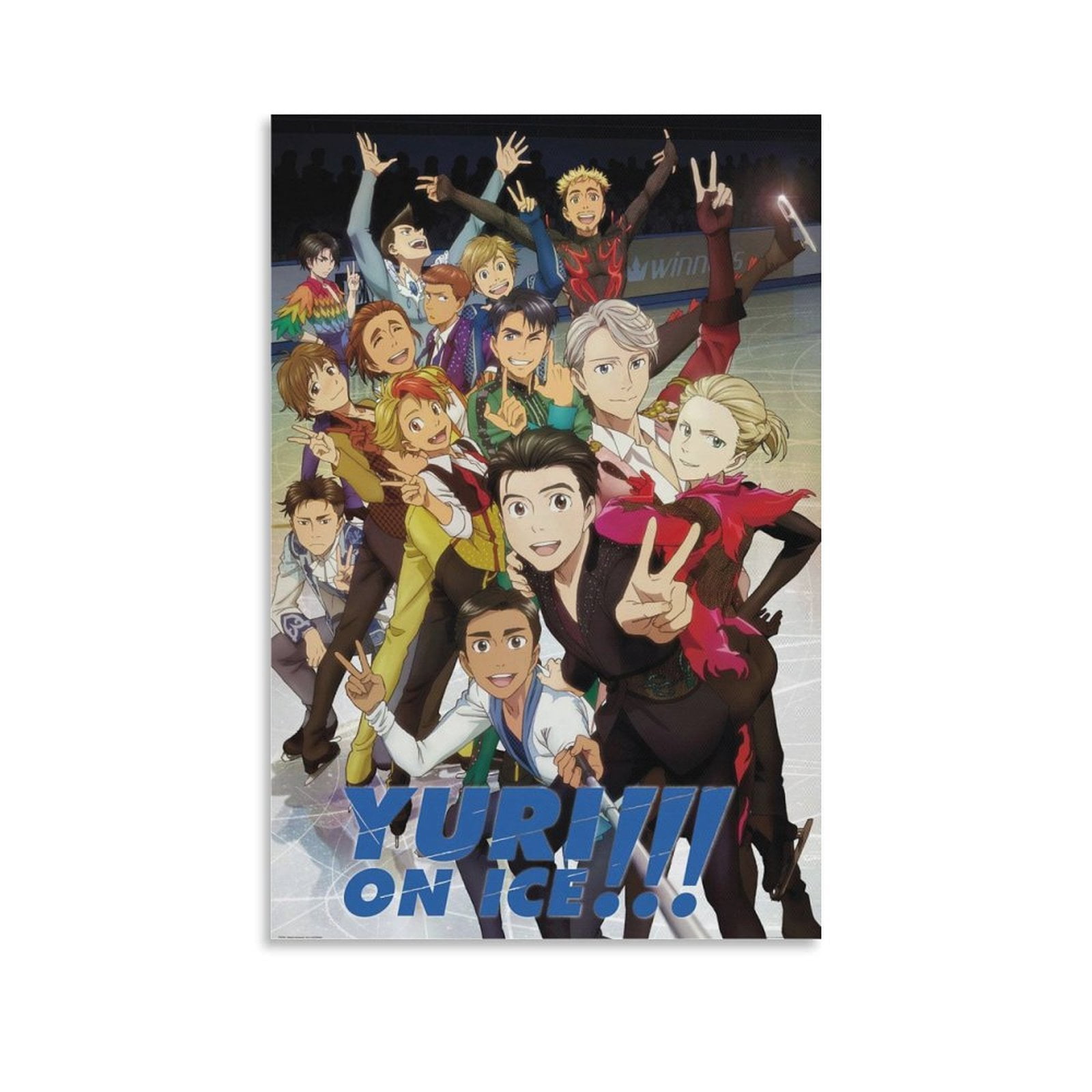 Japanese Tournament Manga Yuri on Ice Anime Poster Canvas Wall Art ...