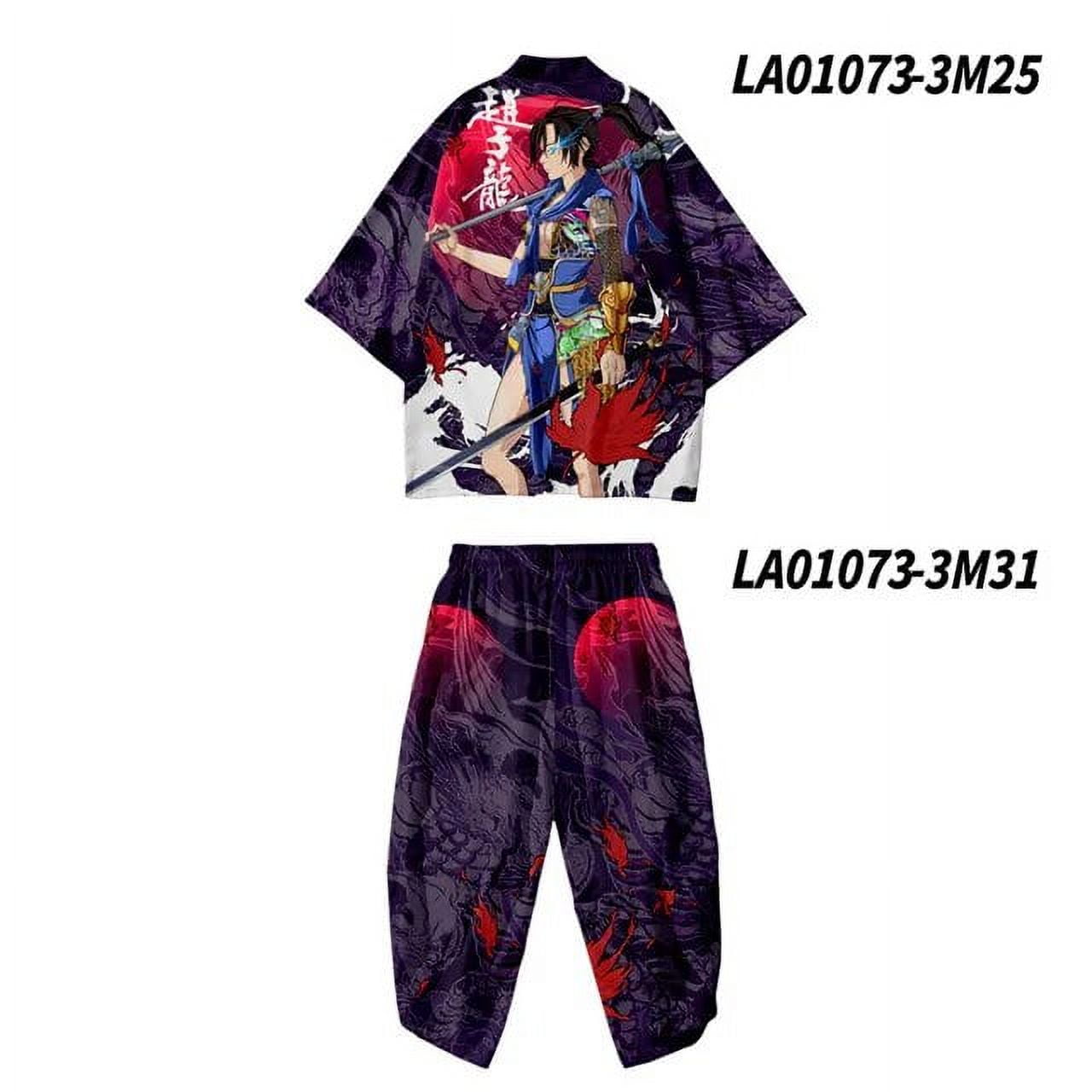 Japanese Traditional Clothing Kimono Pants Men Retro Yukata Asian ...